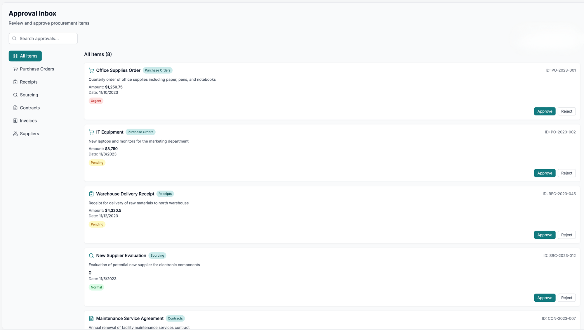 Rio For Requisition & Order Processing